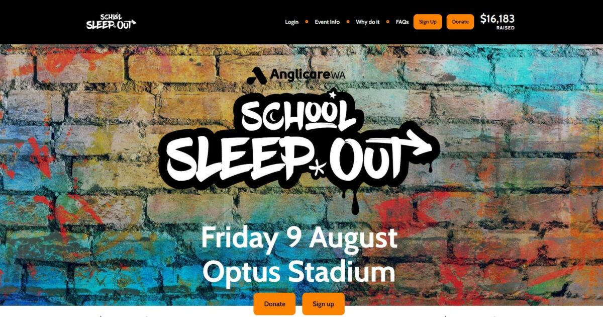 Anglicare Sleepout 2024 Fundraising - Court Grammar School